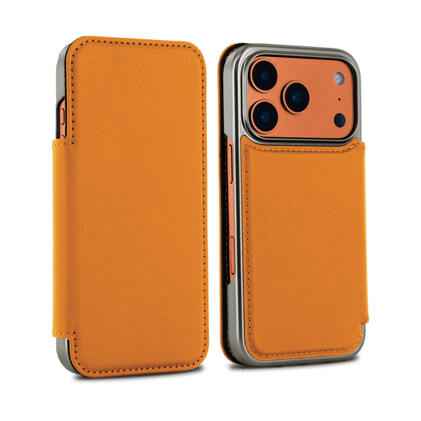 BLAKE Leather MagSafe Case for iPhone 17 Pro Max - Arancia (Orange ...